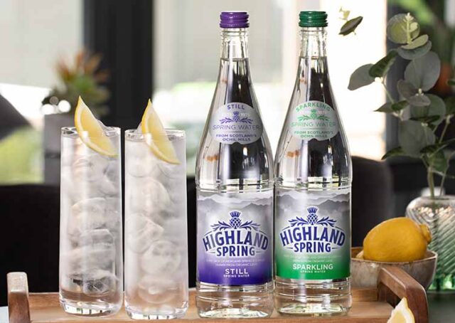 Highland Spring relaunches glass range - Food and Drink Technology