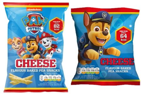 Calbee UK launches 'Paw Patrol'-branded line of oven-baked pea snacks ...
